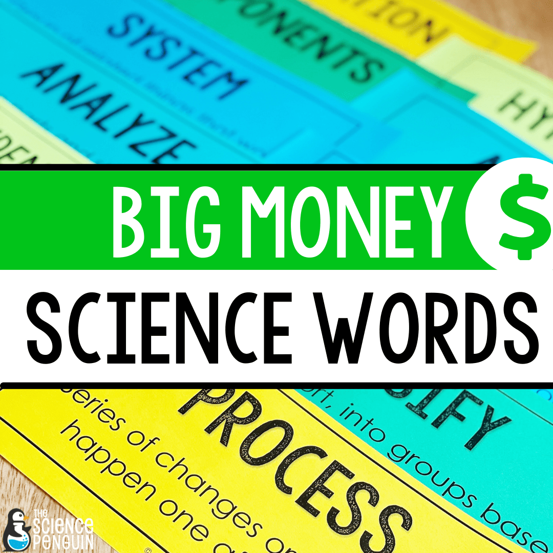 Big Money Words: Your Most Important Science Vocabulary Word Wall — The ...