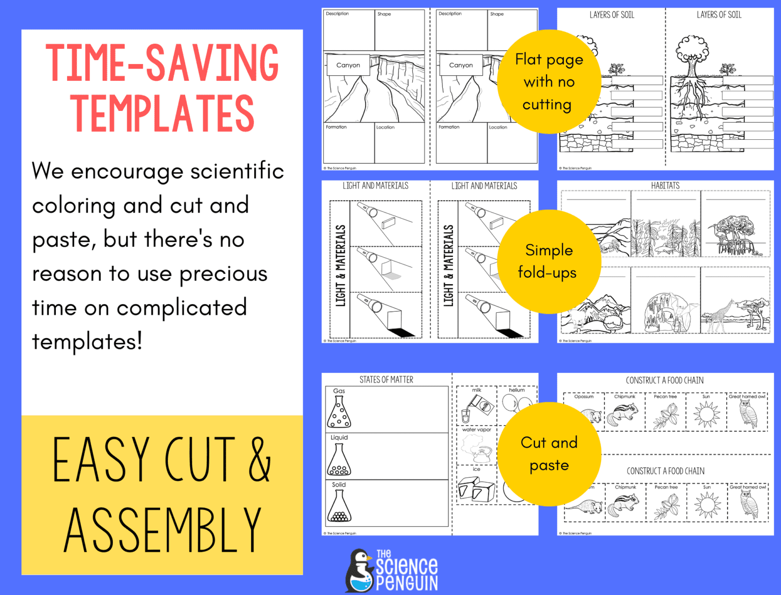 1st and 2nd Grade Foldable Interactive Science Notebook Activities ...