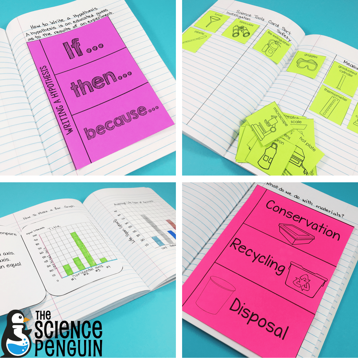 Back to School Science Ideas: Notebook Templates — The Science Penguin
