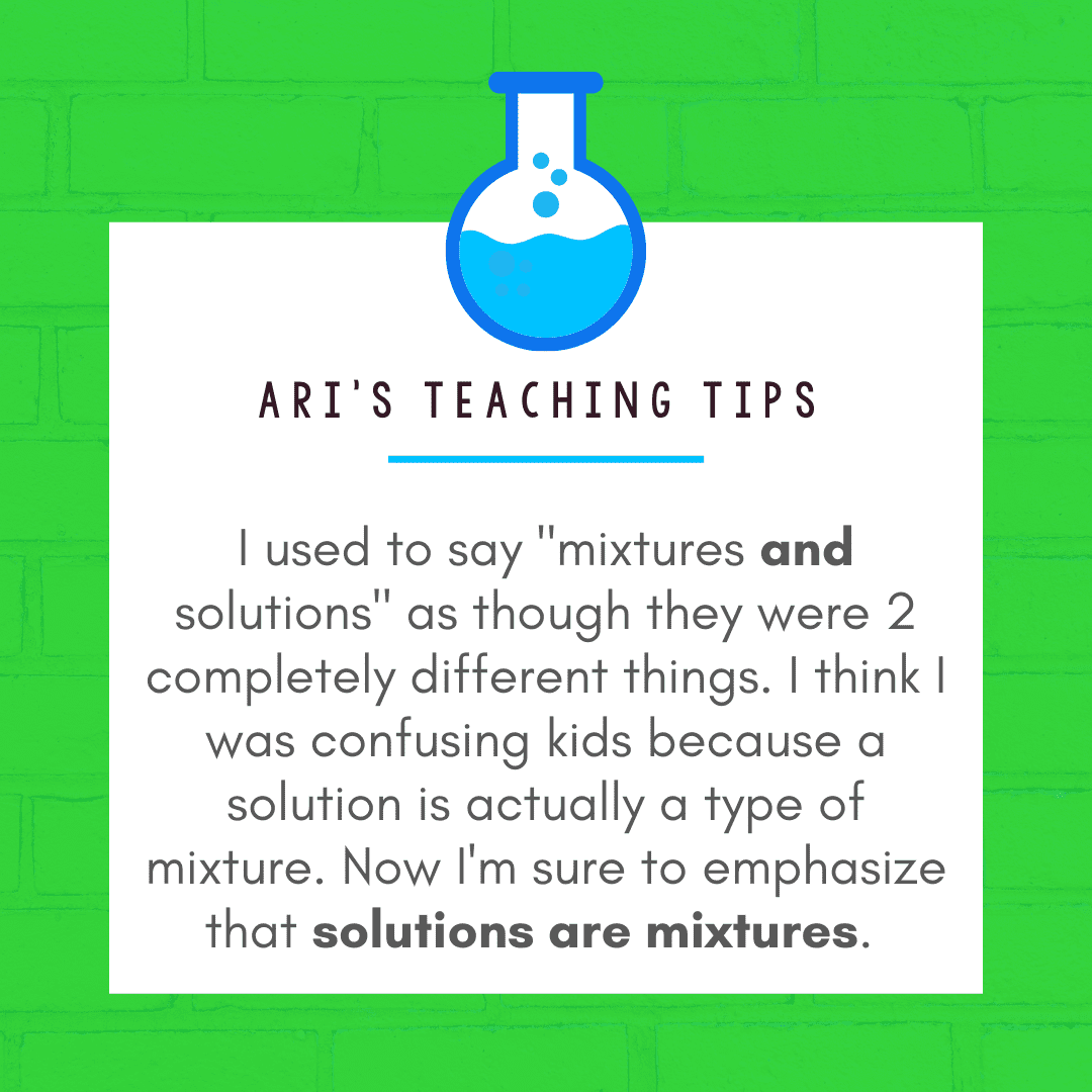 Physical Changes and Mixtures and Solutions